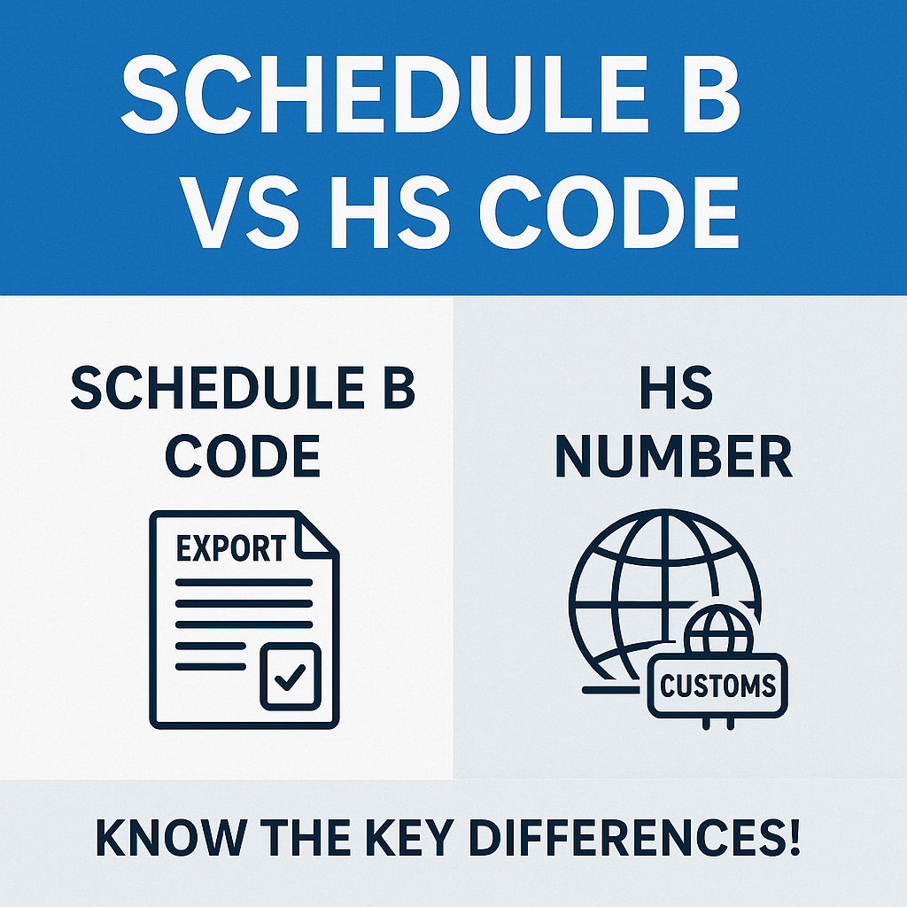 the Difference between a Schedule B Code and an HS Number